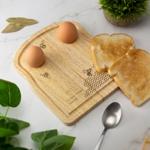Personalised Bee Serving Board Breakfast Wooden Chopping Board Cheese ...