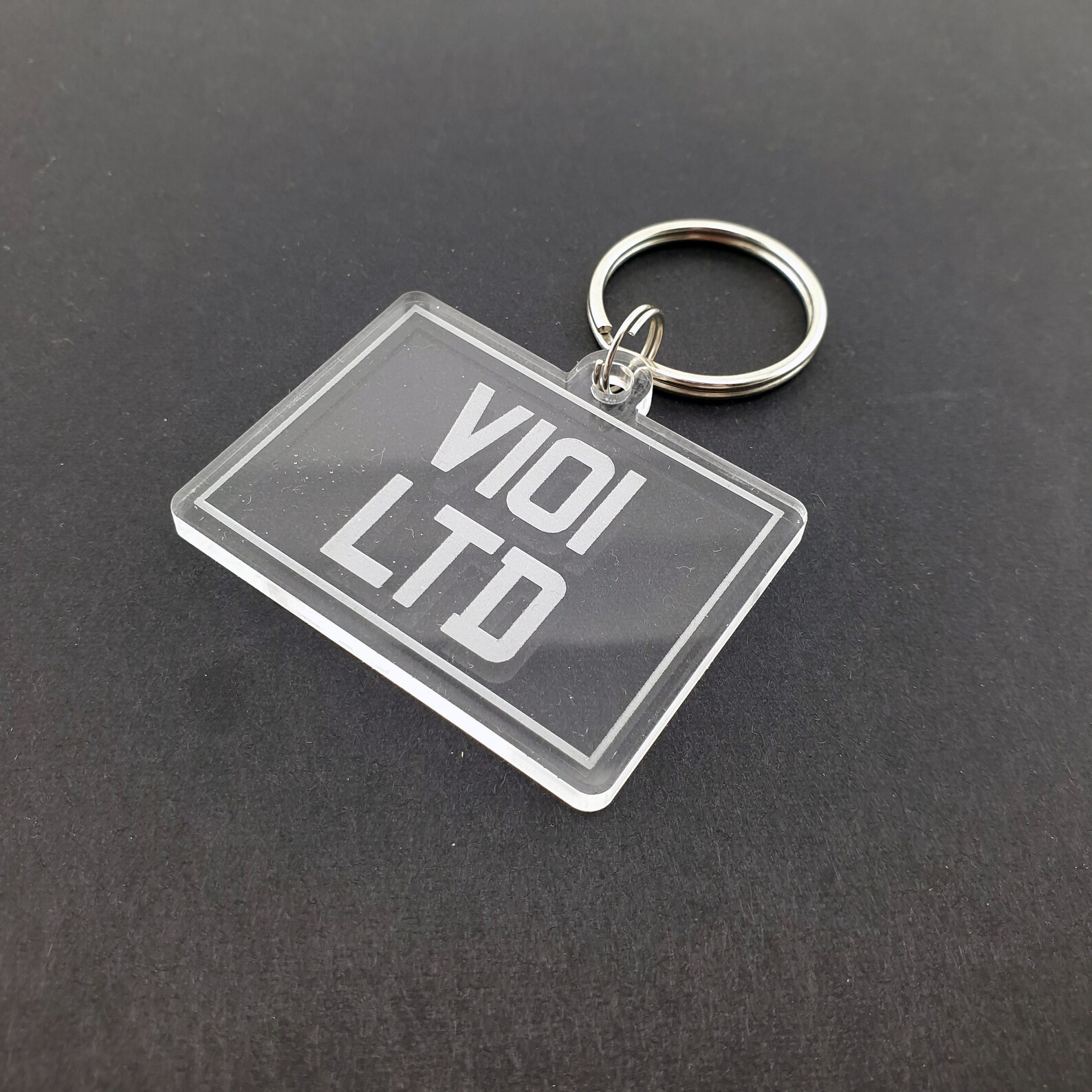 Personalised Number Plate Keyring Car Bike Acrylic Laser Cut | Etsy