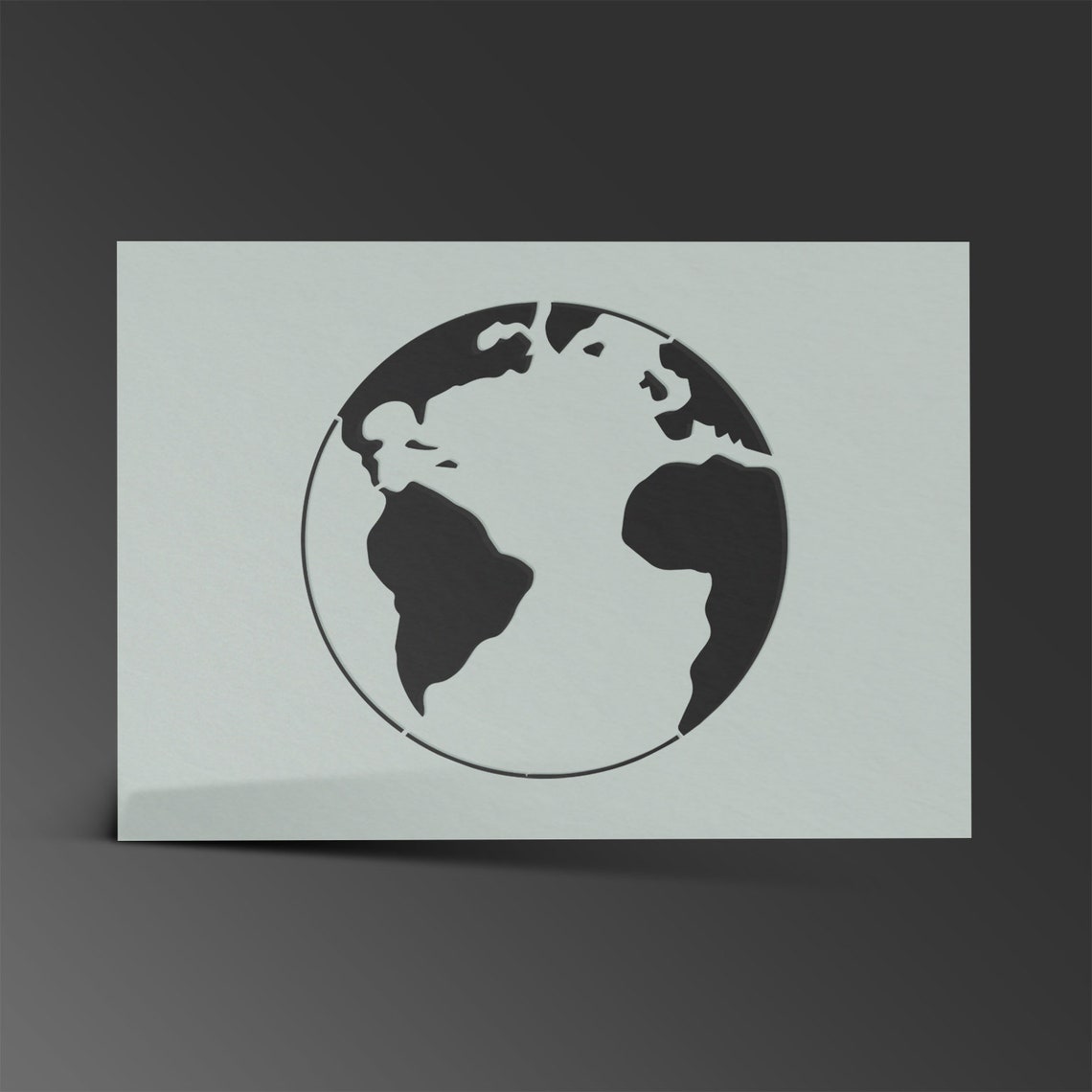 Earth Stencil Planet World Mylar Sheet Painting Wall Art Craft | Etsy