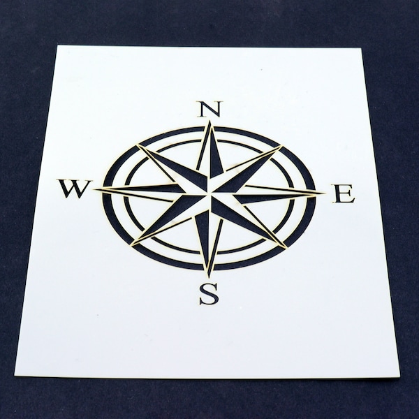 Compass Stencil - Etsy