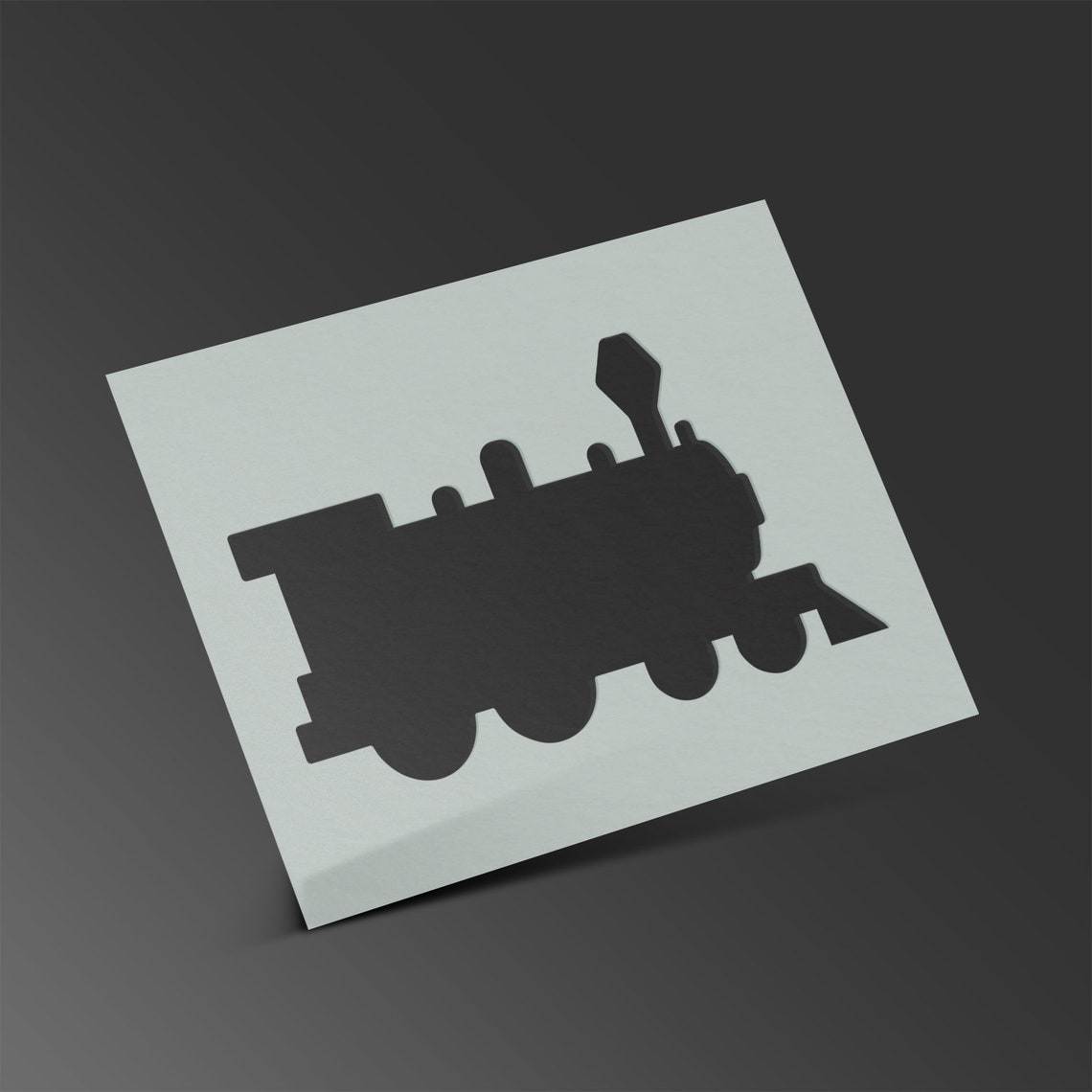 Train Stencil Mylar Steam Engine Sheet Painting Wall Art Craft Airbrush ...