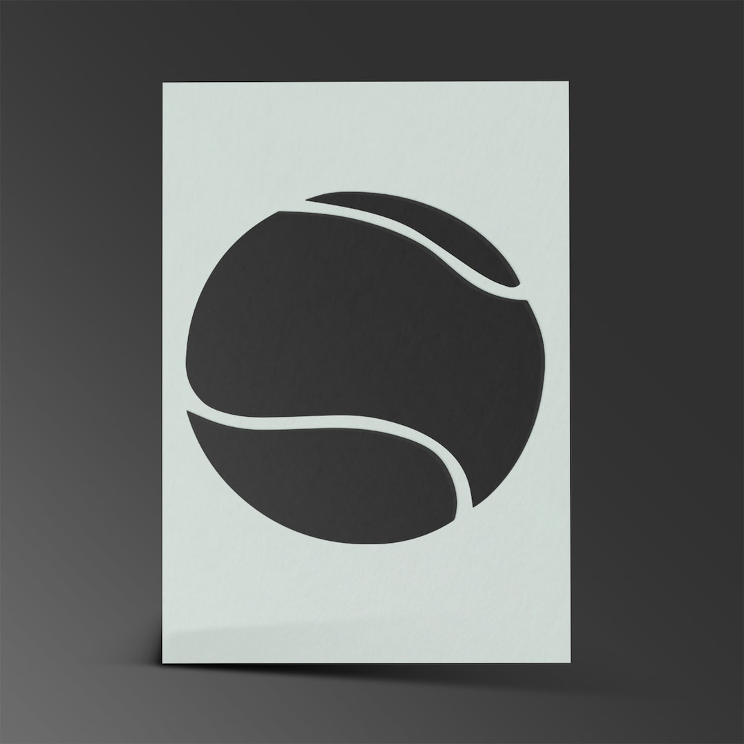 Tennis Ball Stencil Mylar Sheet Painting Wall Art Craft Airbrush 190 ...