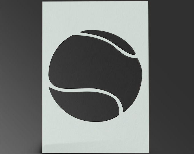 Personalised Tennis Ball Stencil With Usage Indicator - Etsy