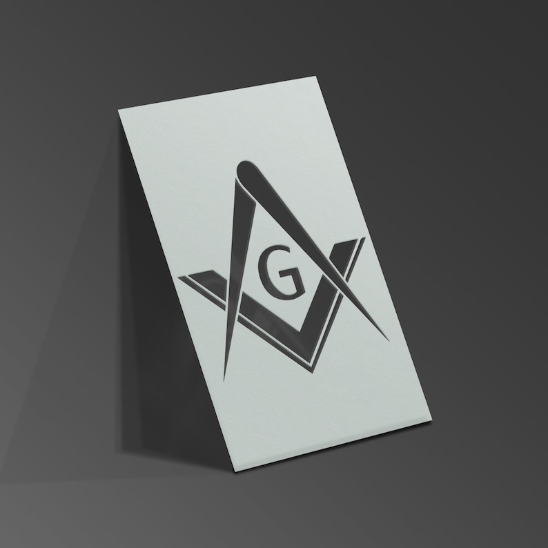 Free Mason Stencil Masonic G Mylar Sheet Painting Wall Art | Etsy