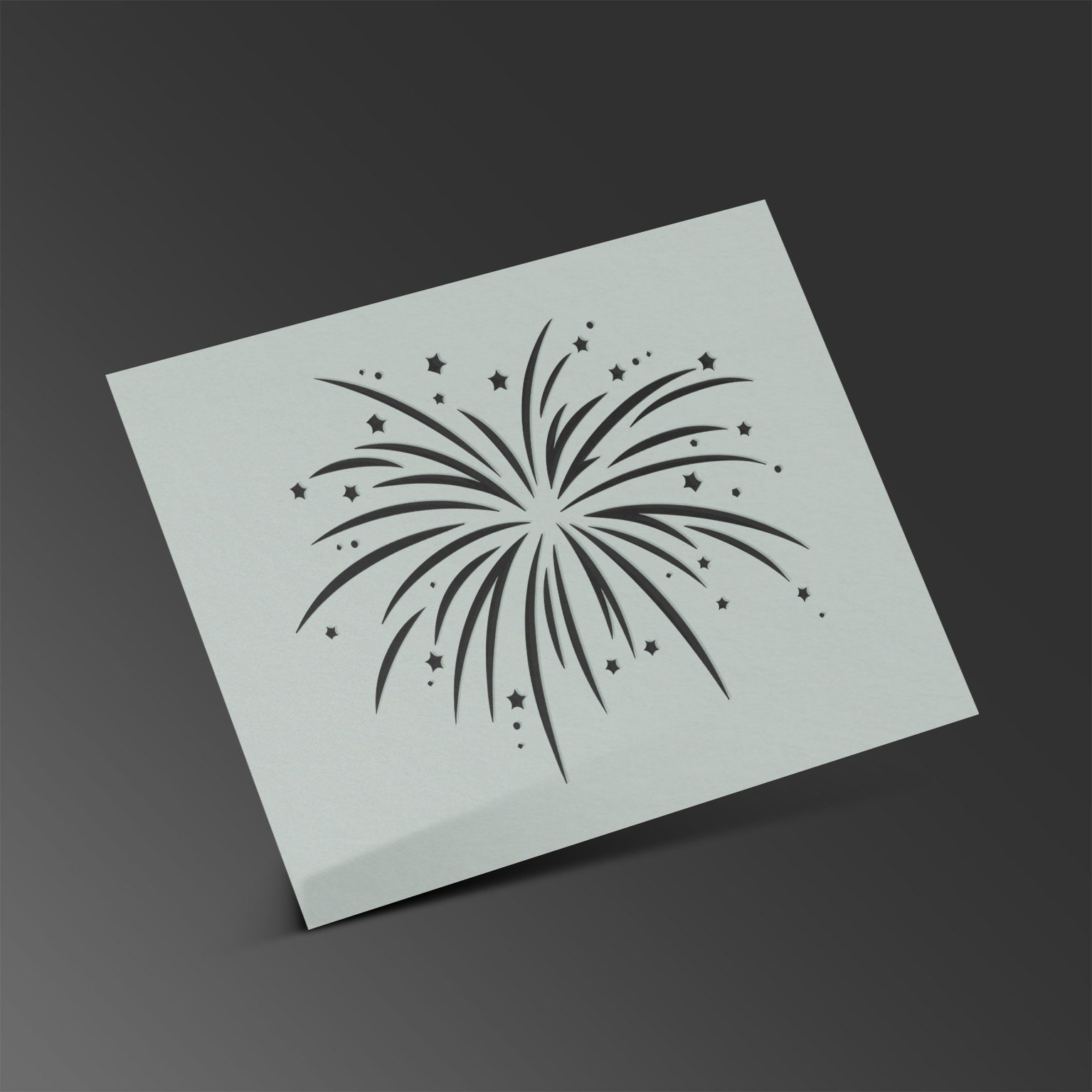 Firework Stencil Mylar Sheet Painting Wall Art Craft Airbrush - Etsy