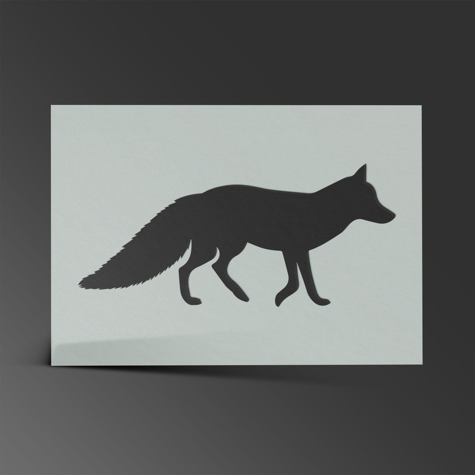 Tier Schablone Wald Teil 1 Fuchs Dachs Reh Eichhörnchen Mylar Blatt ...