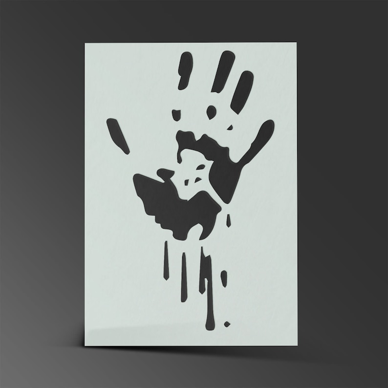 Halloween Stencil Horror Scary Mylar Sheet Painting Wall Art Craft ...