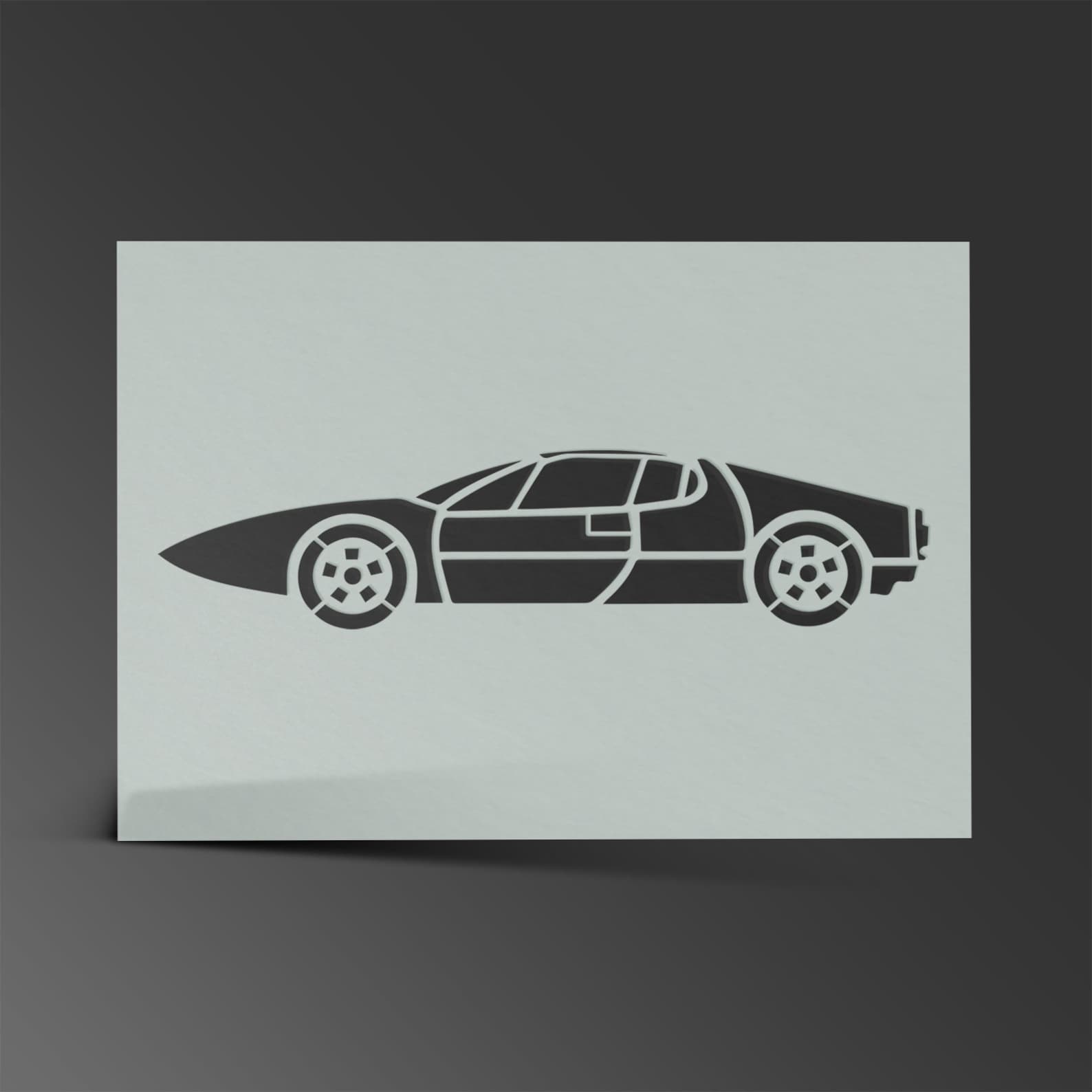 Car Stencil Cars Formula 1 Mylar Sheet Painting Wall Art Craft Airbrush ...