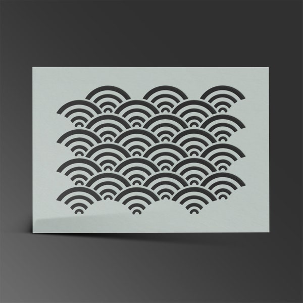 Wave Stencil - Etsy