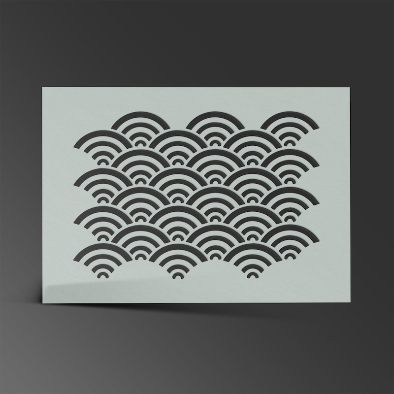 Wave Stencil - Etsy