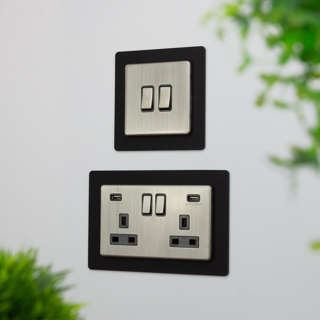 Acrylic Switch Plate Covers Square and Rectangle Laser Cut House, 30 ...