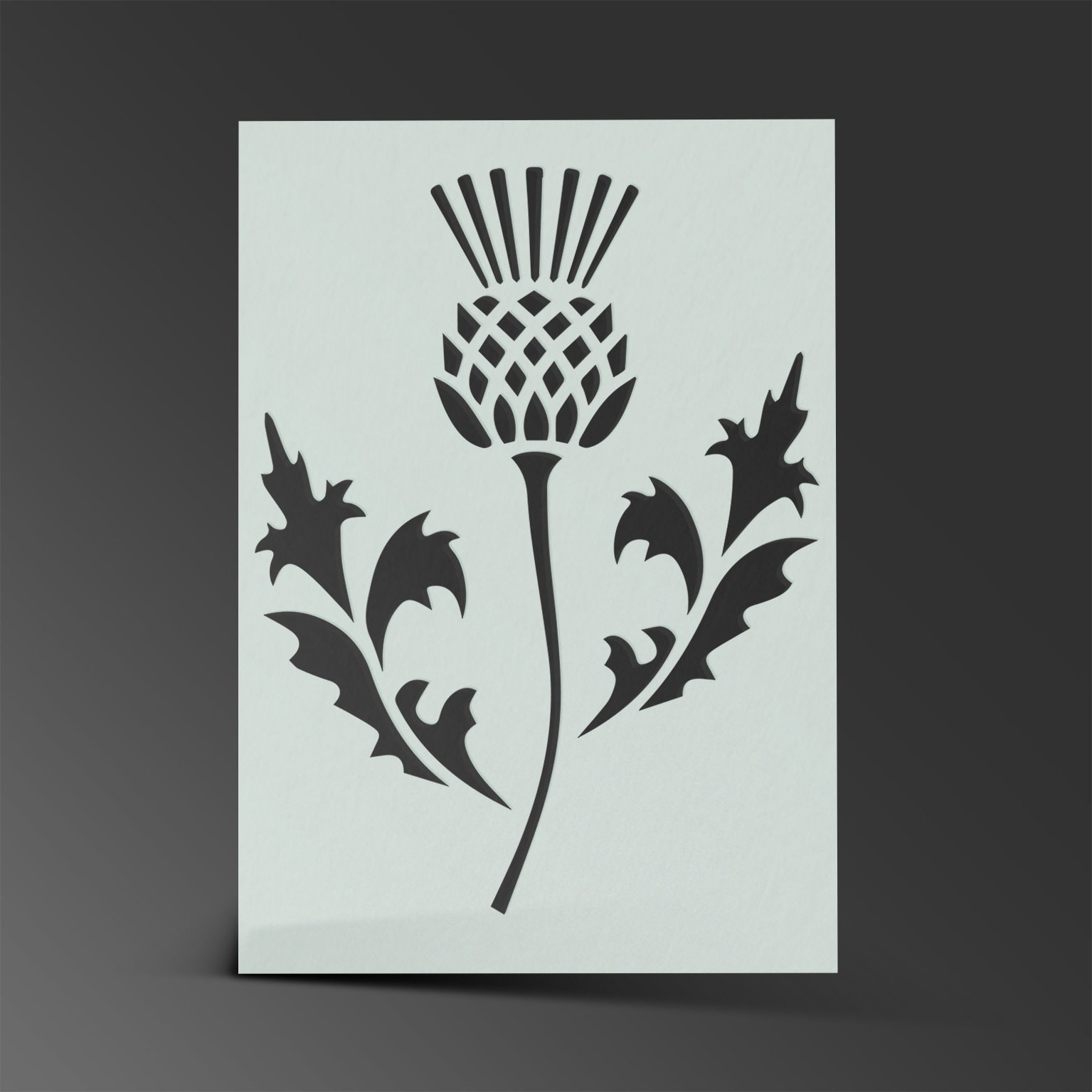 Thistle Stencil Scotland Scottish Mylar Sheet Painting Wall - Etsy