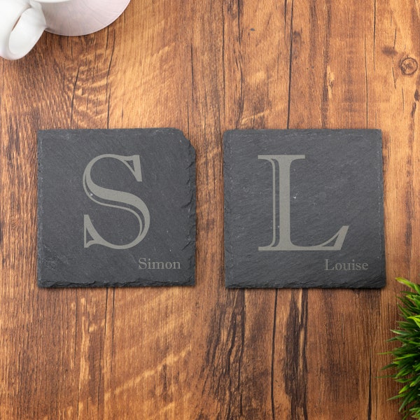 Letter Coaster - Etsy