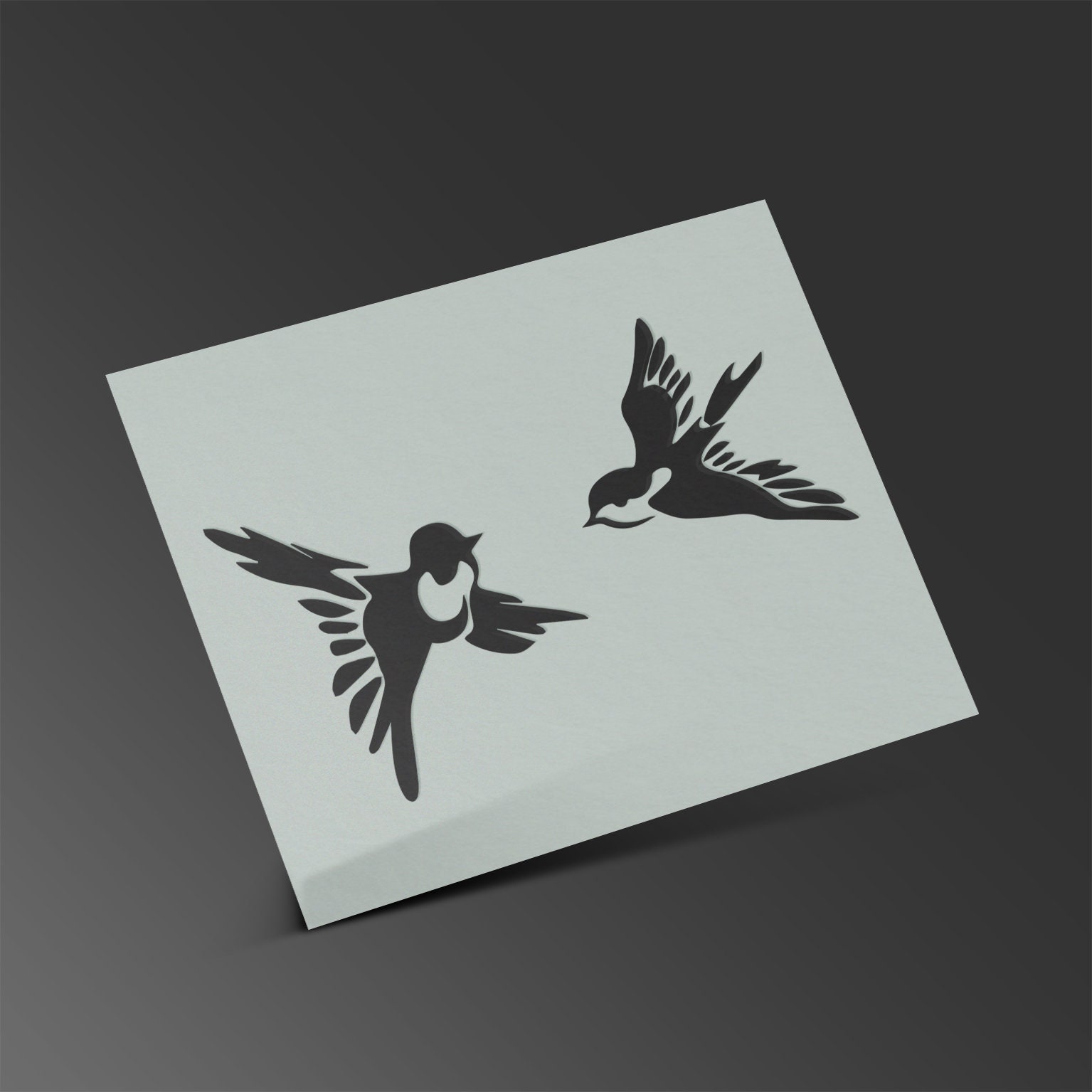 Swallow Stencil Bird Shabby Chic Mylar Sheet Painting Wall Art Craft ...