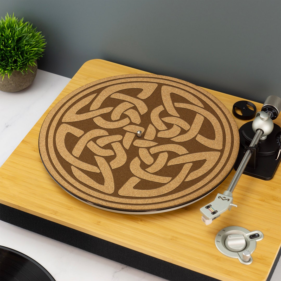 Celtic Knot Record Player Slip Mat Turntable DJ Slip Mat Laser Engraved ...
