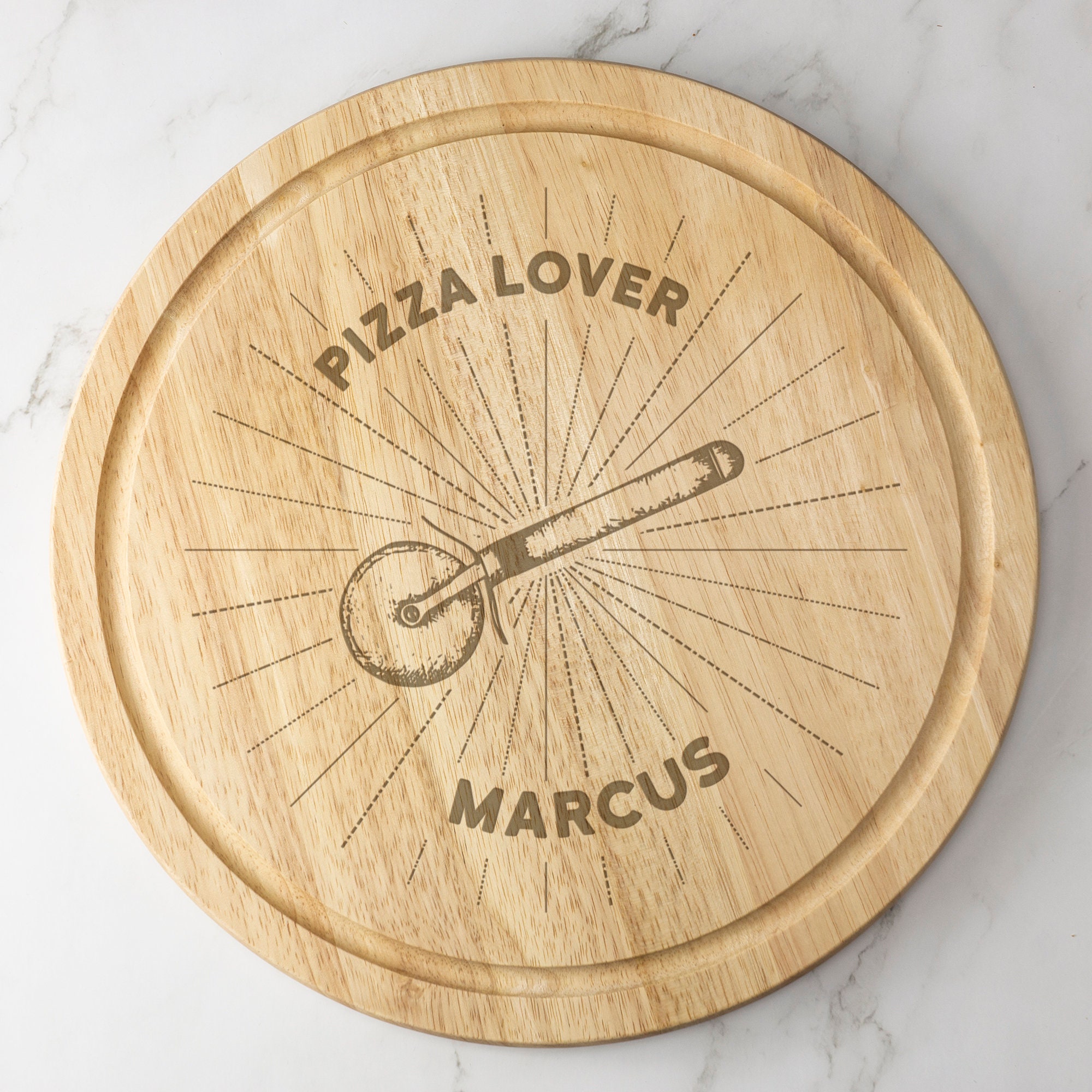Personalised Wooden Pizza Serving Board Chopping Board Cheese Board ...