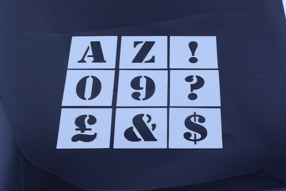 Alphabet Army Stencil Set Mylar Sheet Painting Wall Art Craft | Etsy