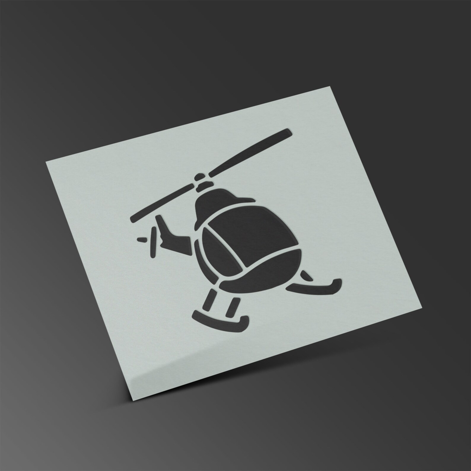 Helicopter Stencil Chopper Apache Mylar Sheet Painting Wall - Etsy