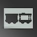 Train Stencil Mylar Steam Engine Sheet Painting Wall Art Craft Airbrush ...