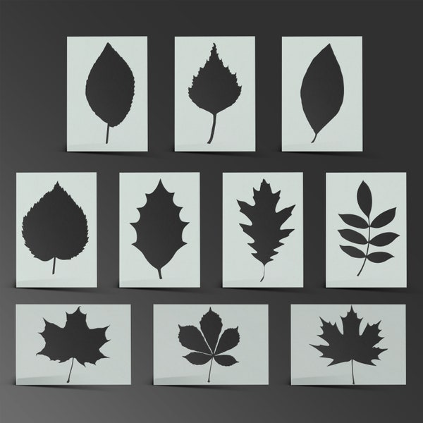 Leaf Stencil - Etsy