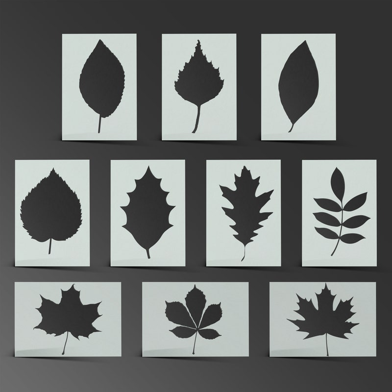 Leaf Stencil - Etsy