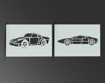 Sports Car Stencil Reusable Sports Car Stencil Art Stencil DIY Craft ...