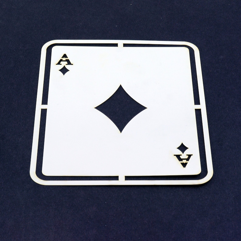 Playing Cards Aces Poker Ace of Spades Stencil Mylar Sheet - Etsy
