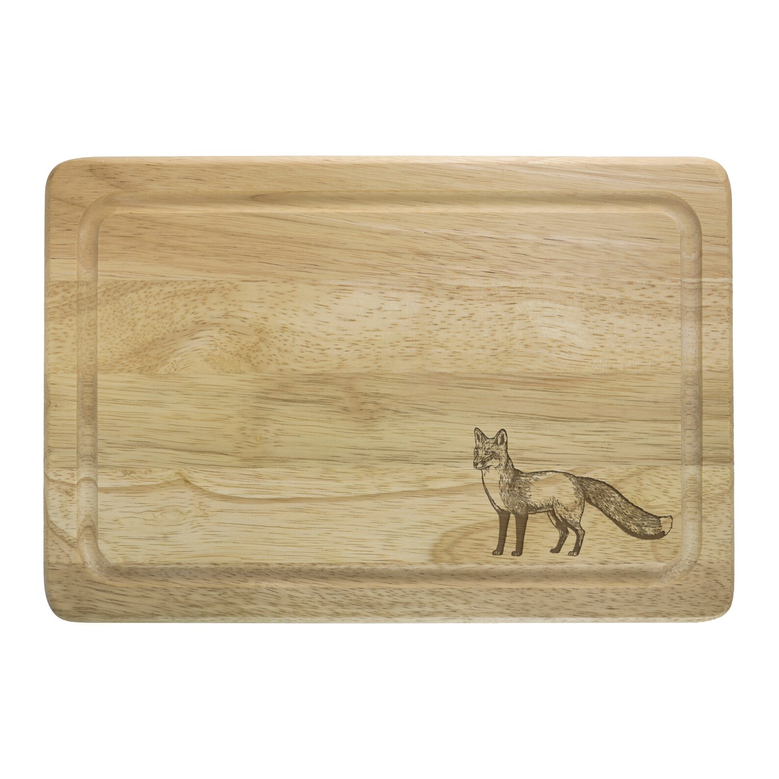 Woodland Animals Wooden Chopping Board Fox Deer Squirrel | Etsy