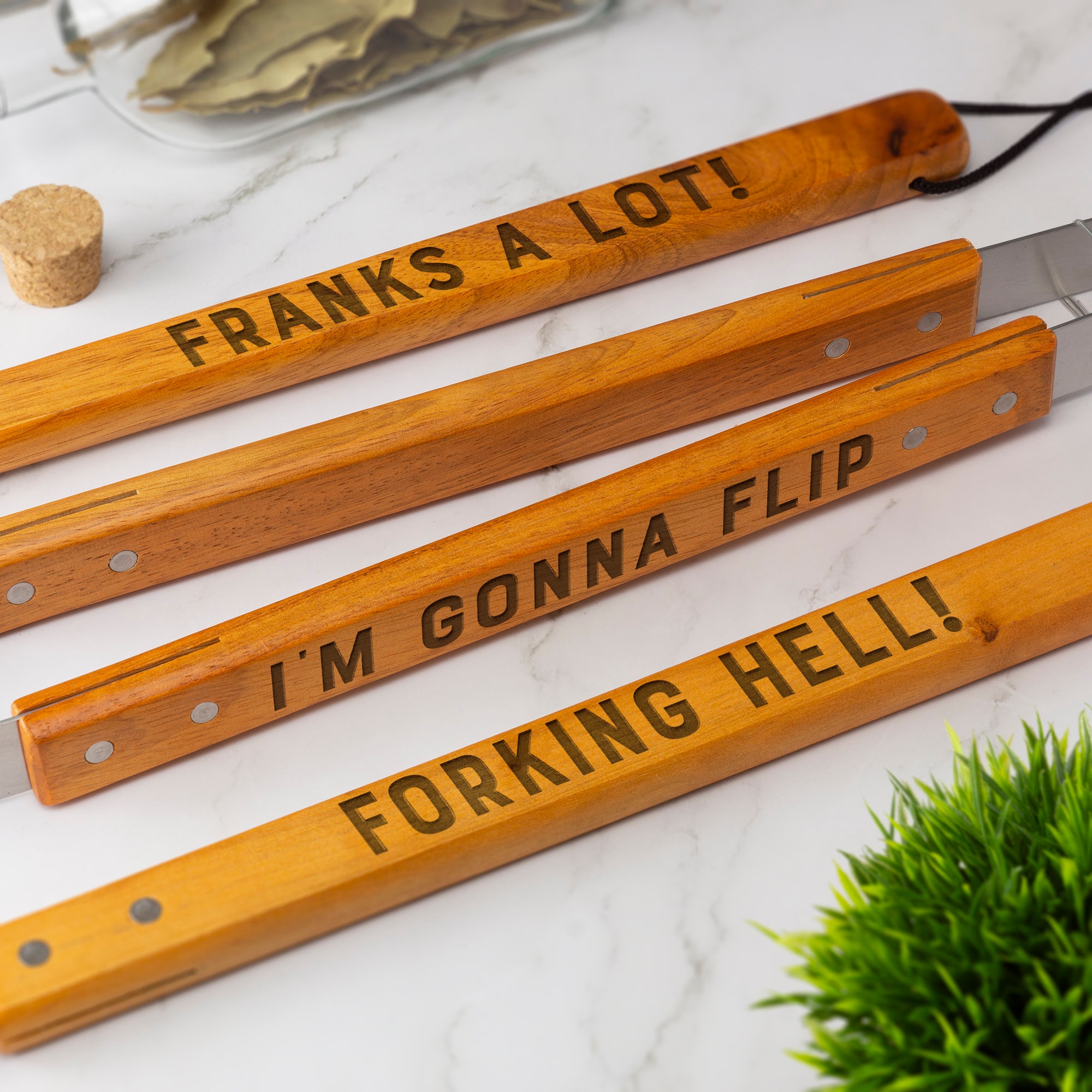 Personalised Barbeque BBQ Set Custom Engraved Tools Utensils | Etsy UK