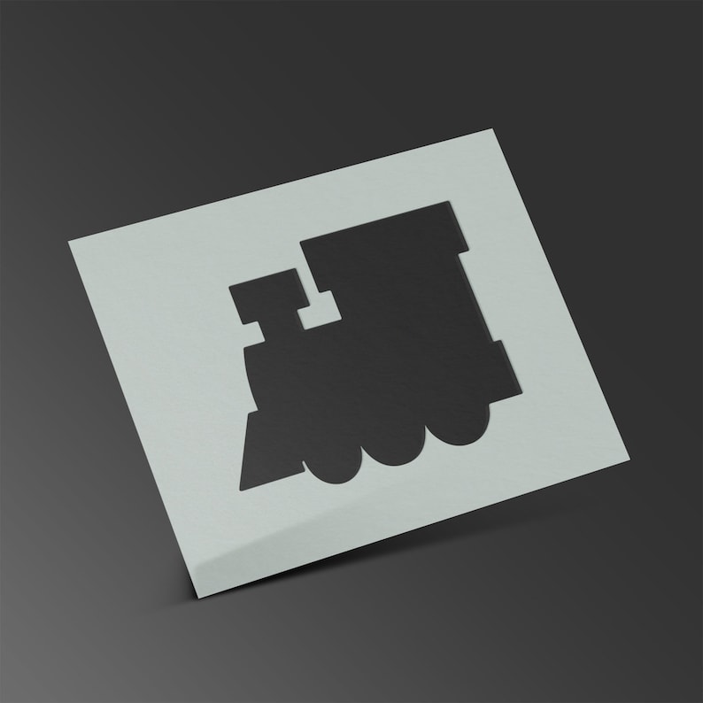 Train Stencil Mylar Steam Engine Sheet Painting Wall Art Craft | Etsy