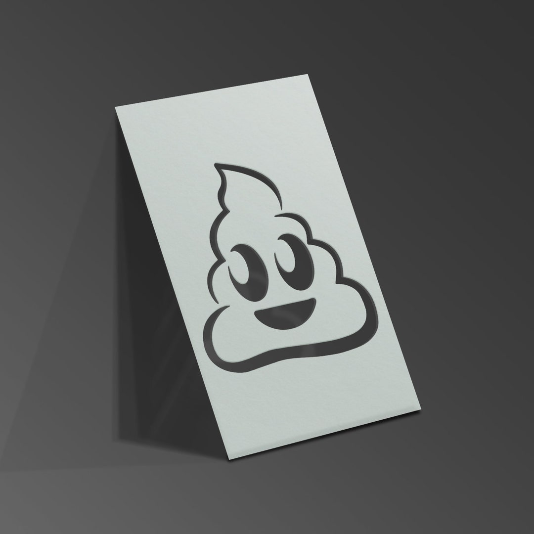 Poo Stencil Poop Sh*t Mylar Sheet Painting Wall Art Craft Airbrush 190 ...