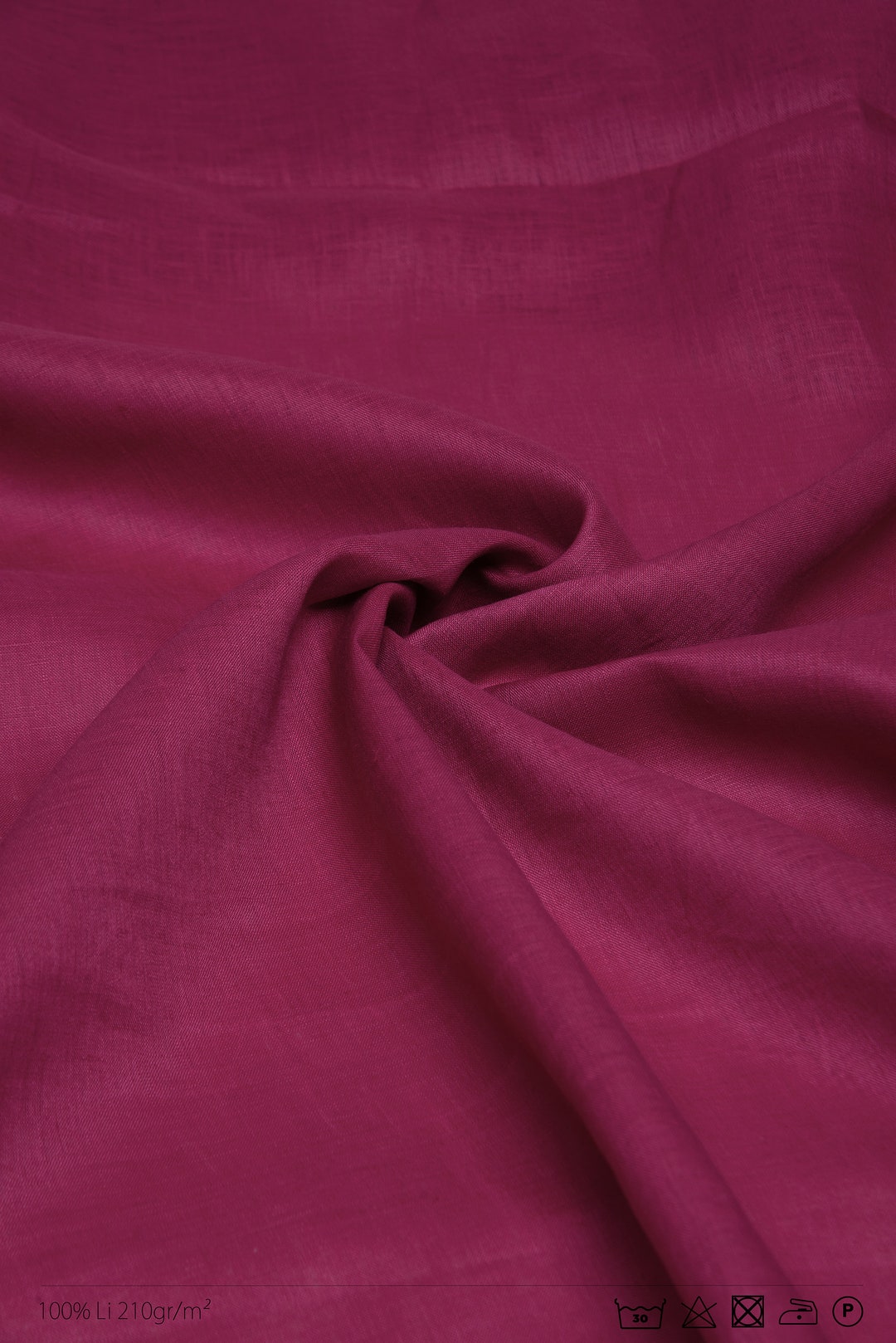 Purple Linen Fabric by Meter, Organic Linen Fabric, Vegan Natural Linen ...