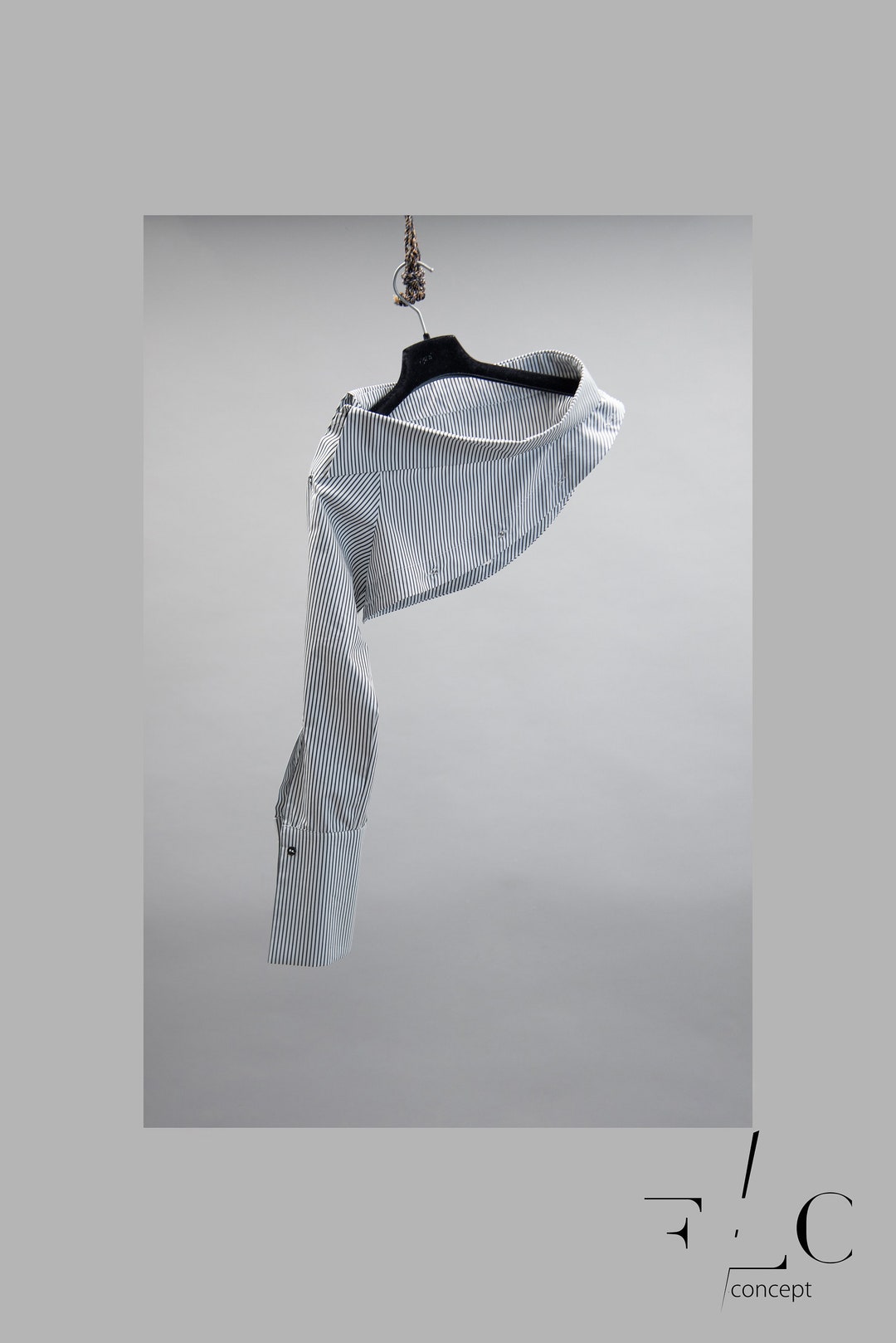 Striped Upper Half of the Convertible Shirt, Striped Top Part, Half ...