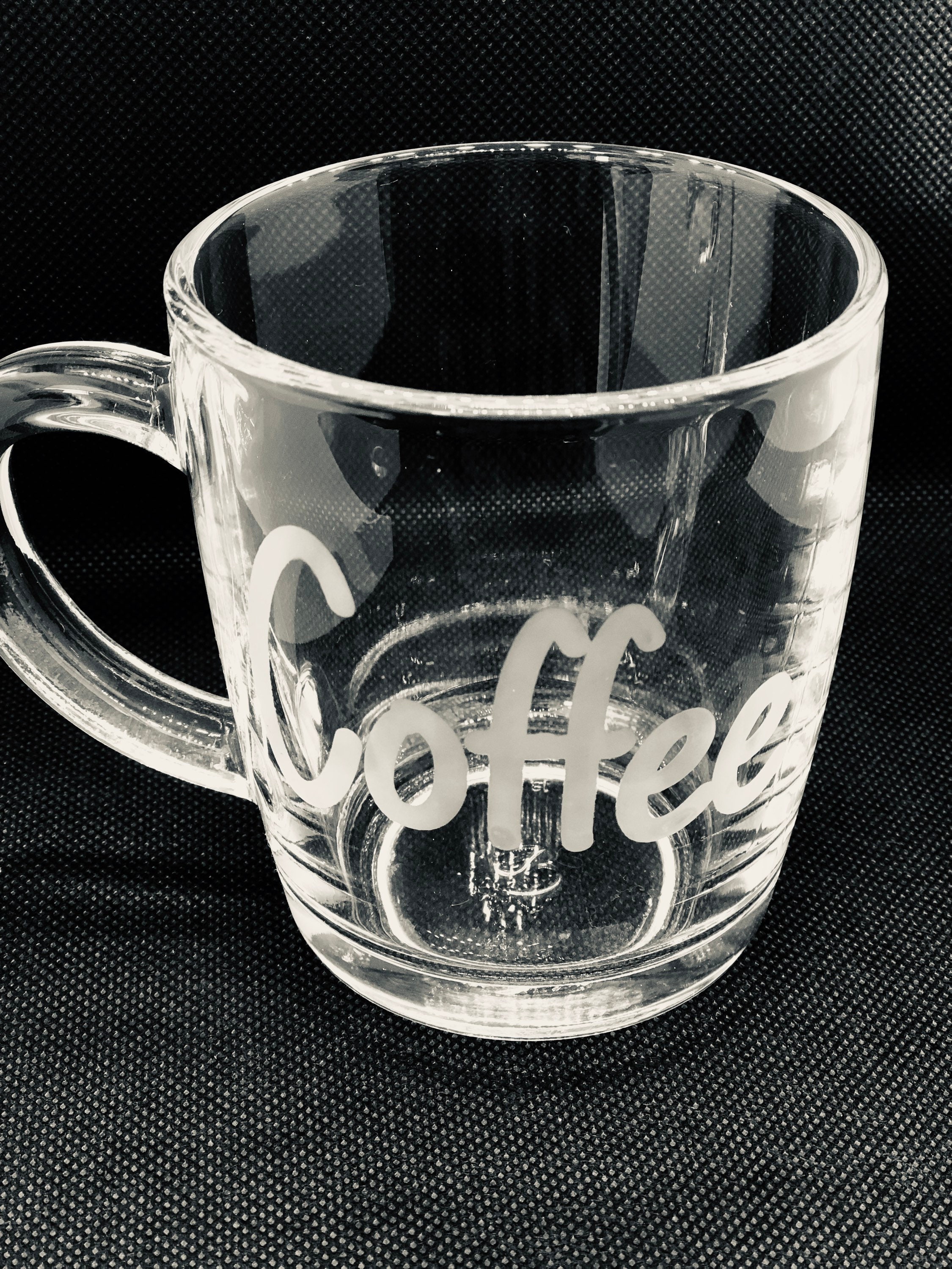 Etched glass mugs | Etsy