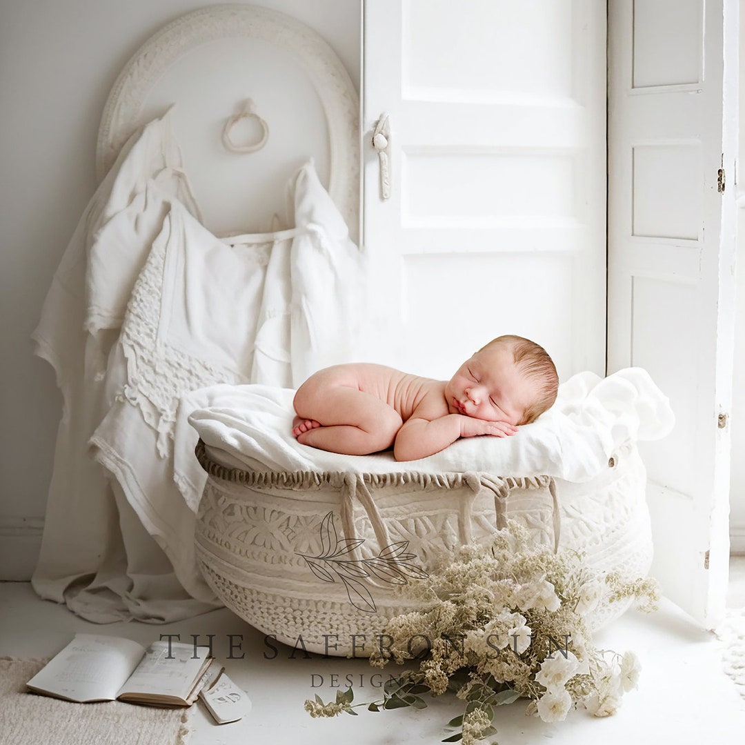 Newborn Digital Backdrop, Newborn Digital Background, White - Etsy