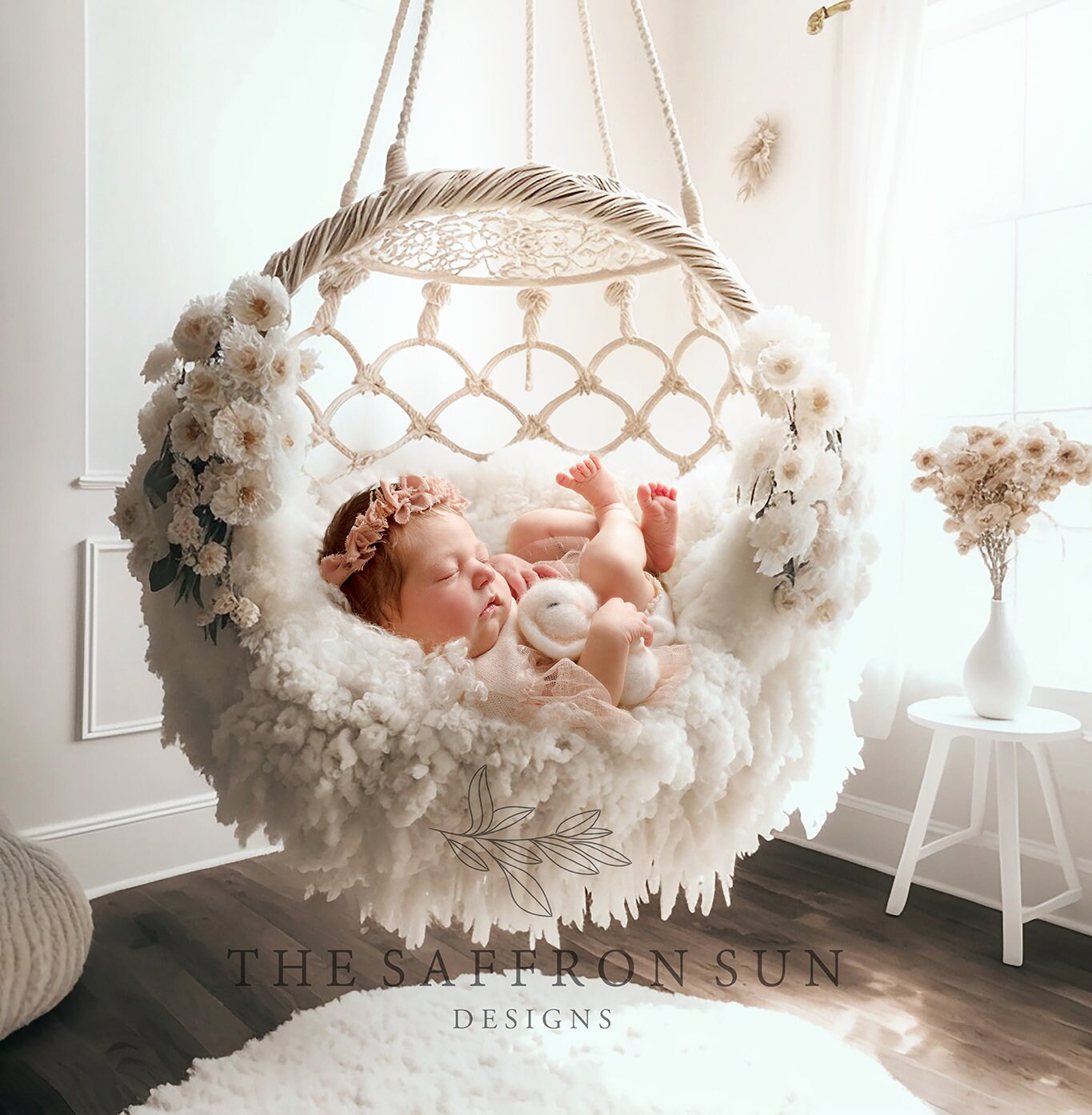 Newborn Digital Backdrop, Newborn Digital Background, White Swing - Etsy