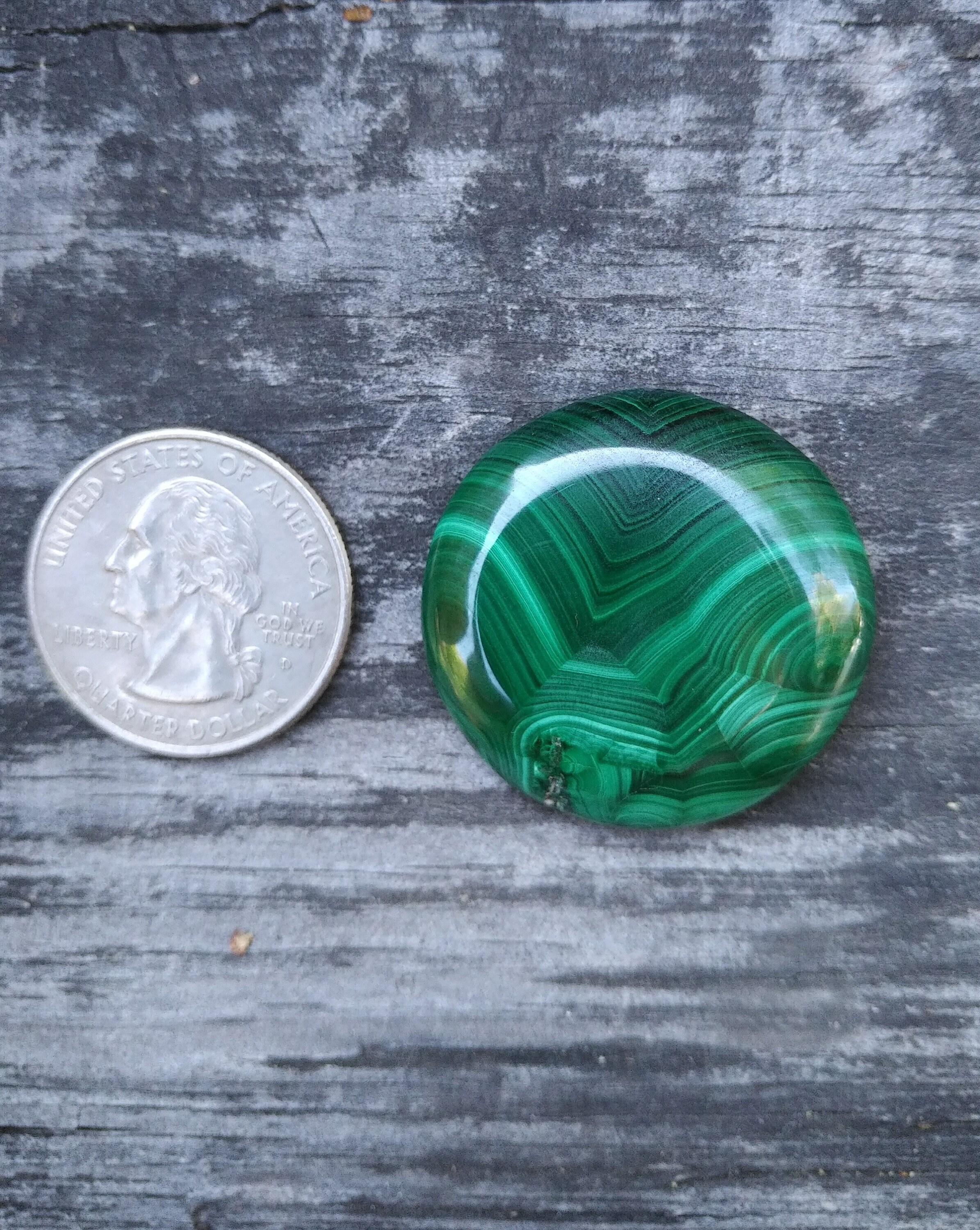 Malachite verde angolato Pietra di Pietra Sciolta Proprietà Patonte ...