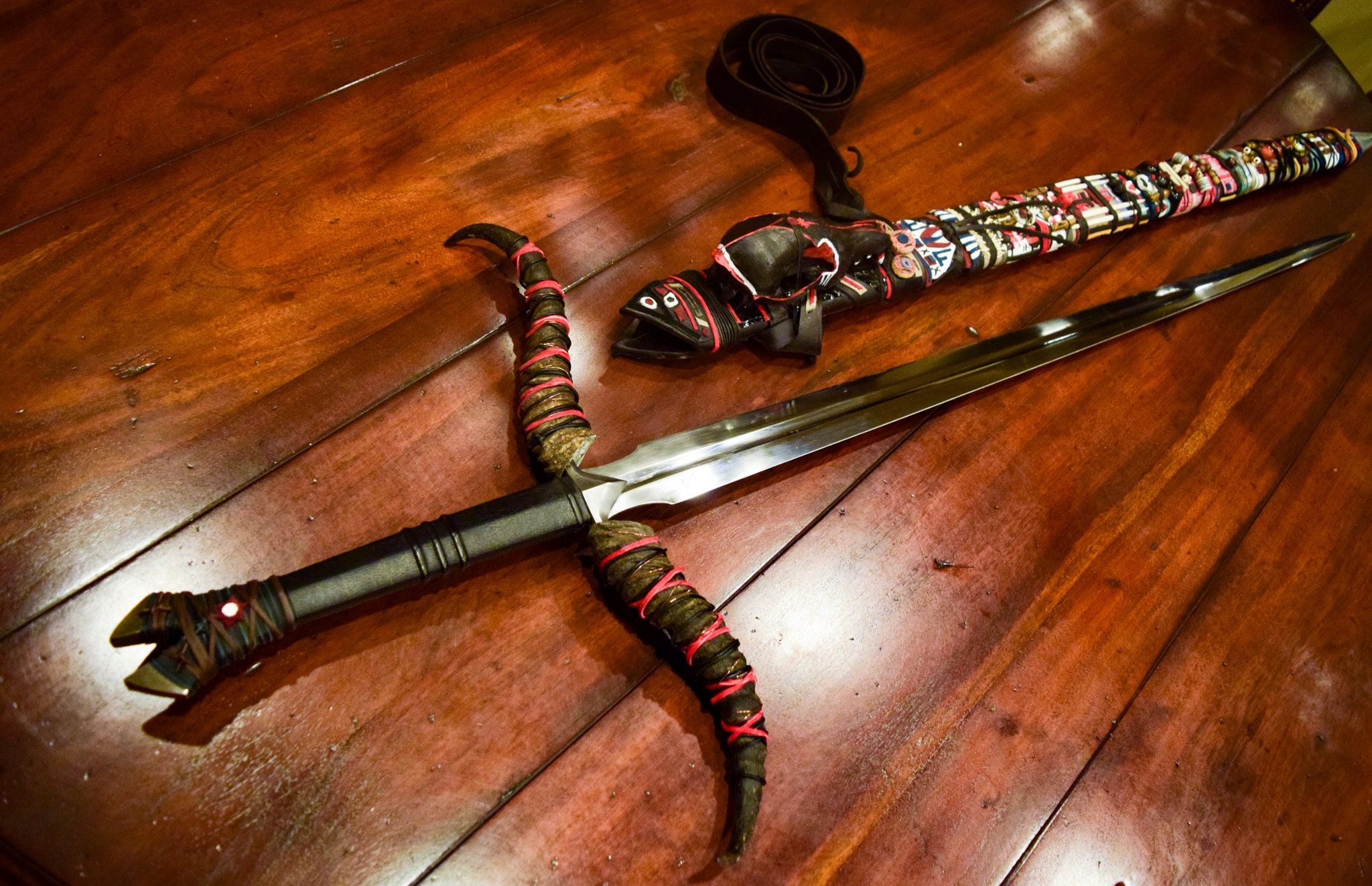 Darksword Armory the Black Death Sword With Custom Adornments - Etsy