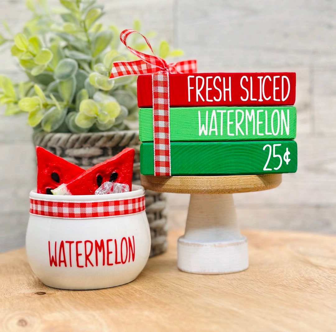 Tub of Watermelon Watermelon Decor Watermelon Tiered Tray - Etsy