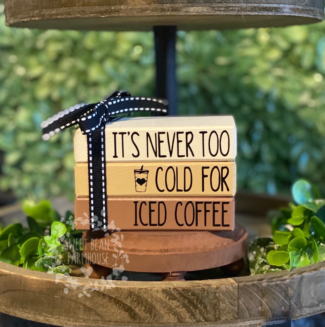 Coffee Decor Coffee Bar Decor Coffee Book Stack Coffee Shop Decor ...