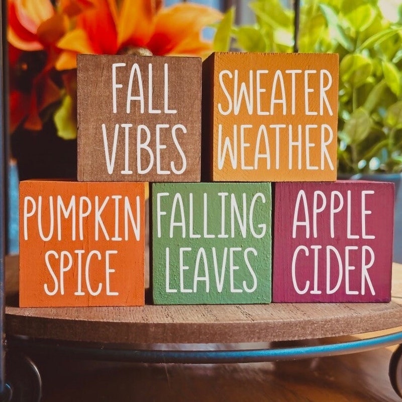 Fall Tiered Tray Decor - Etsy