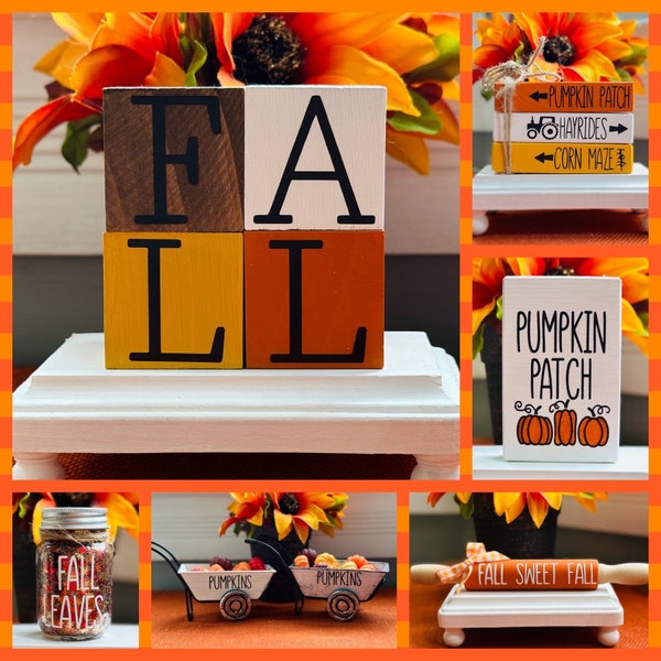 Fall Tiered Tray Decor - Etsy