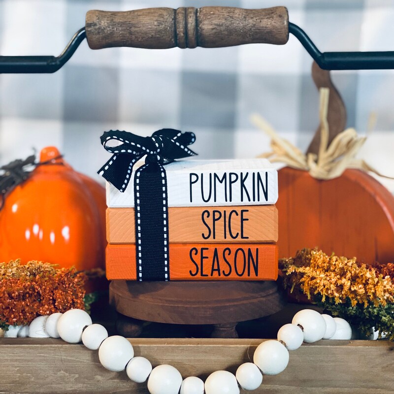 Fall Book Stack - Etsy