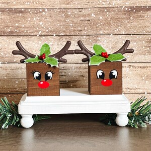 Reindeer Tiered Tray Decor Christmas Tiered Tray Decor Christmas Decor ...
