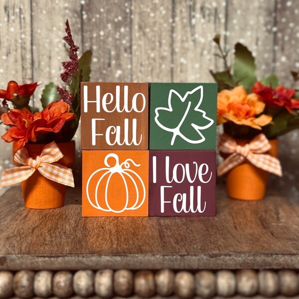 Wooden Fall Blocks - Etsy