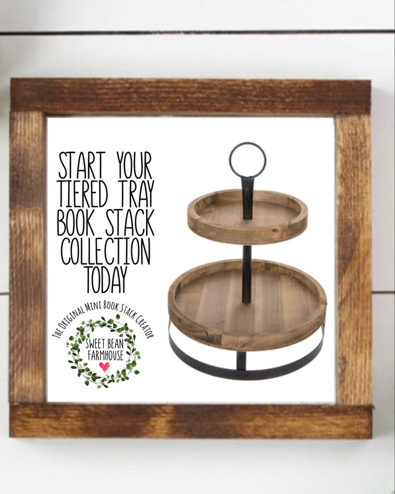 Cardinal Mini Book Stack Tiered Tray Decor Memorial Gift - Etsy