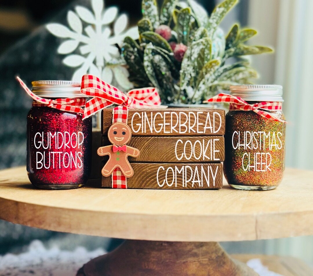 Gingerbread Decor Gingerbread Book Stack Gingerbread Tiered Tray Decor ...