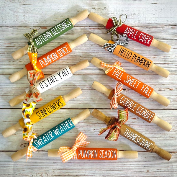 Fall Rolling Pin - Etsy