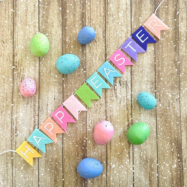 Happy Easter Banner - Etsy