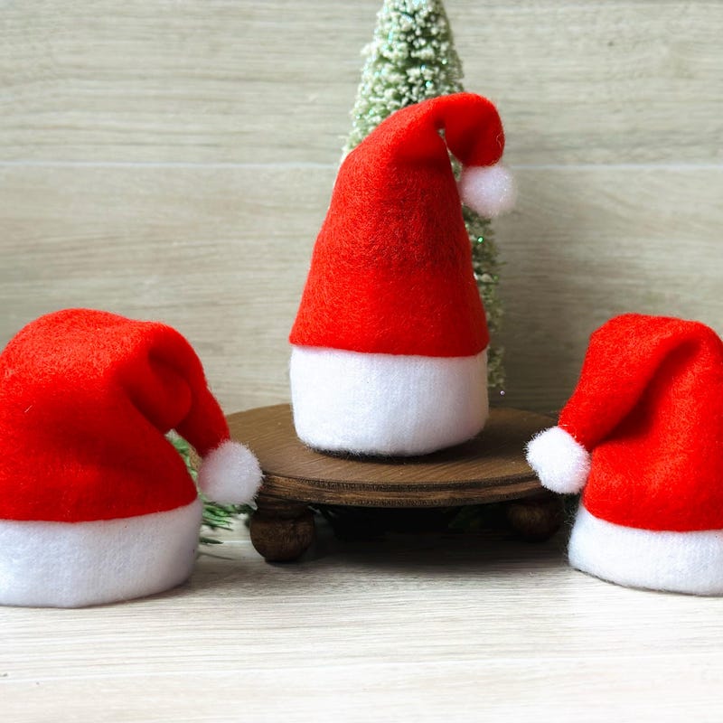 Miniature Santa Hats - Etsy